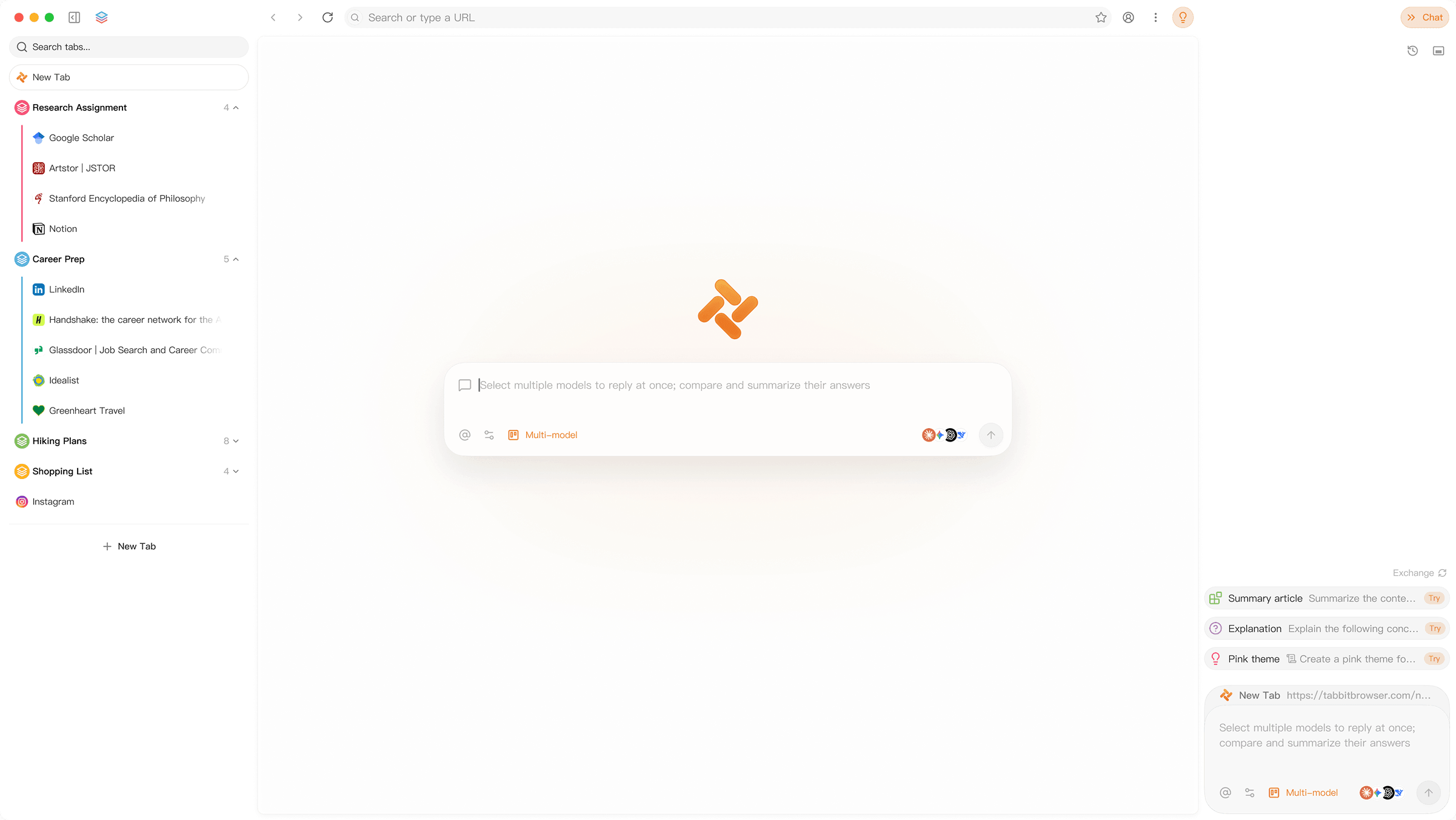 Tabbit Browser - AI-Powered Browser